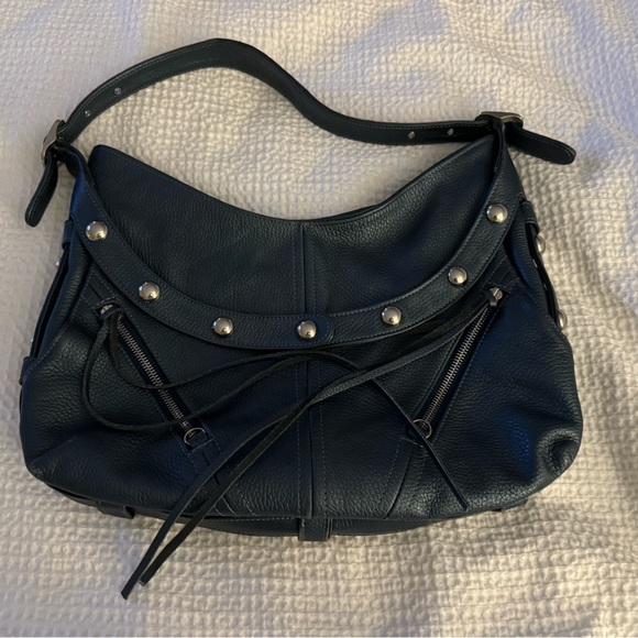 Botkier | Bags | Botkier Metallic Blue Hobo Bag | Poshmark